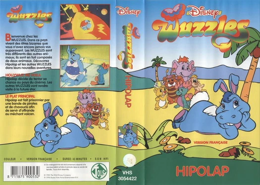 WDHV (Belgique) - Wuzzles - Hipolap (1996) (Vente) | Wiki VHS | Fandom