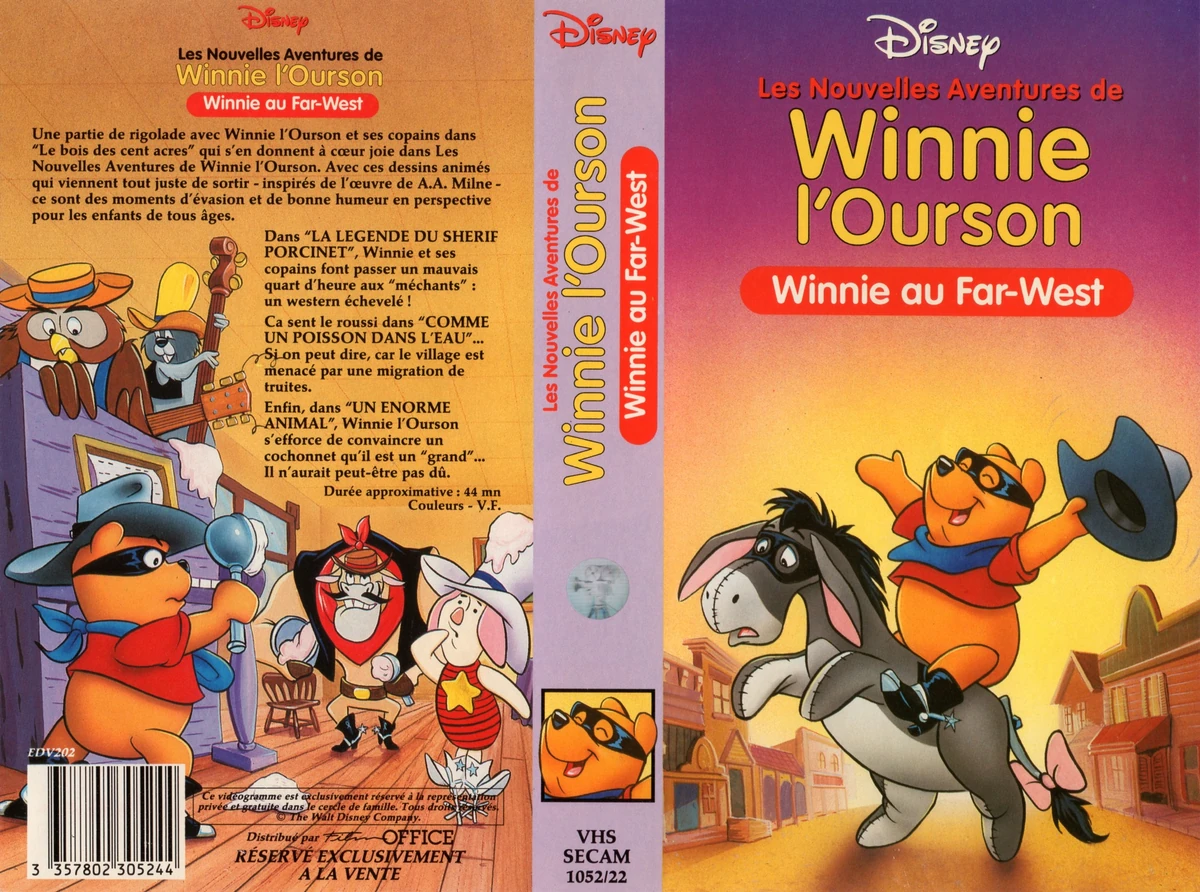 WDHV (France) - Les nouvelles aventures de Winnie l'Ourson: Winnie au Far-West (1991) (Vente ...