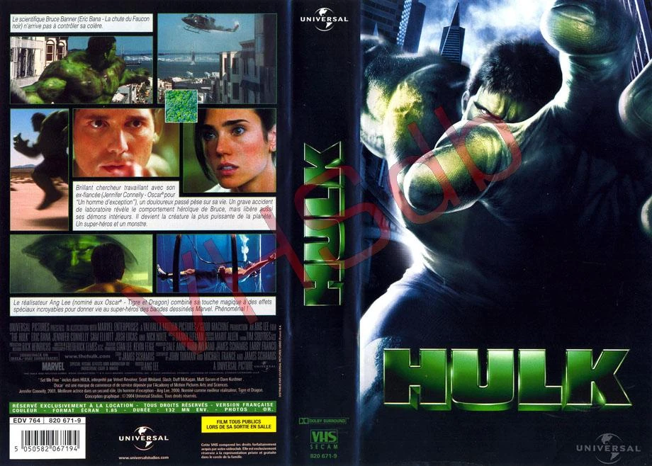 Universal (France) - Hulk (2004) (Location) | Wiki VHS | Fandom