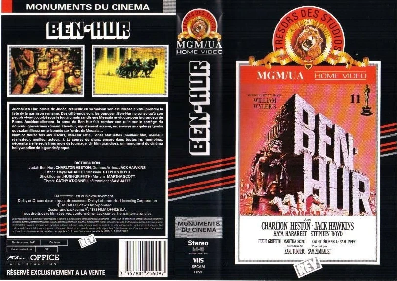 MGM/UA Home Video (France) - Ben-Hur (1989) (Vente) | Wiki VHS | Fandom