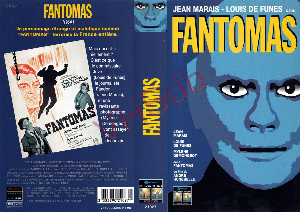 GCTHV (France) - Fantômas (1995) (Vente) | Wiki VHS | Fandom