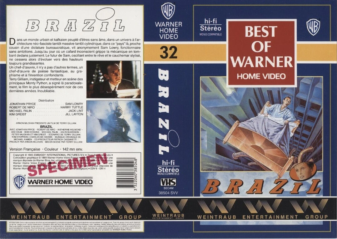 Warner Home Video (France) - Brazil (1989) (Vente) | Wiki VHS | Fandom