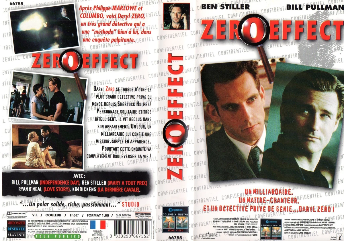 GCTHV (France) - Zero Effect (2000) (Vente) | Wiki VHS | Fandom