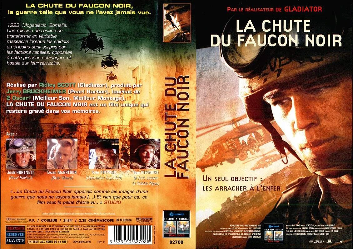 GCTHV (France) - La chute du faucon noir (2002) (Vente) | Wiki VHS | Fandom