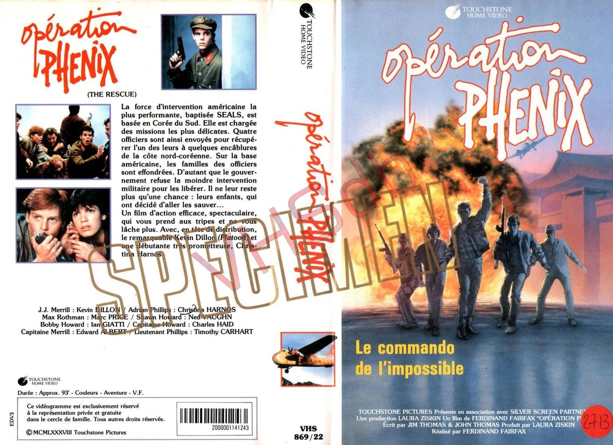 Touchstone Home Video (France) - Opération Phenix (1989) (Location ...