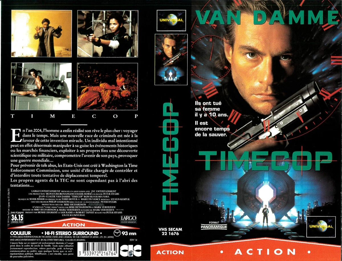 CIC/Universal (France) - Timecop (1995) (Vente) | Wiki VHS | Fandom