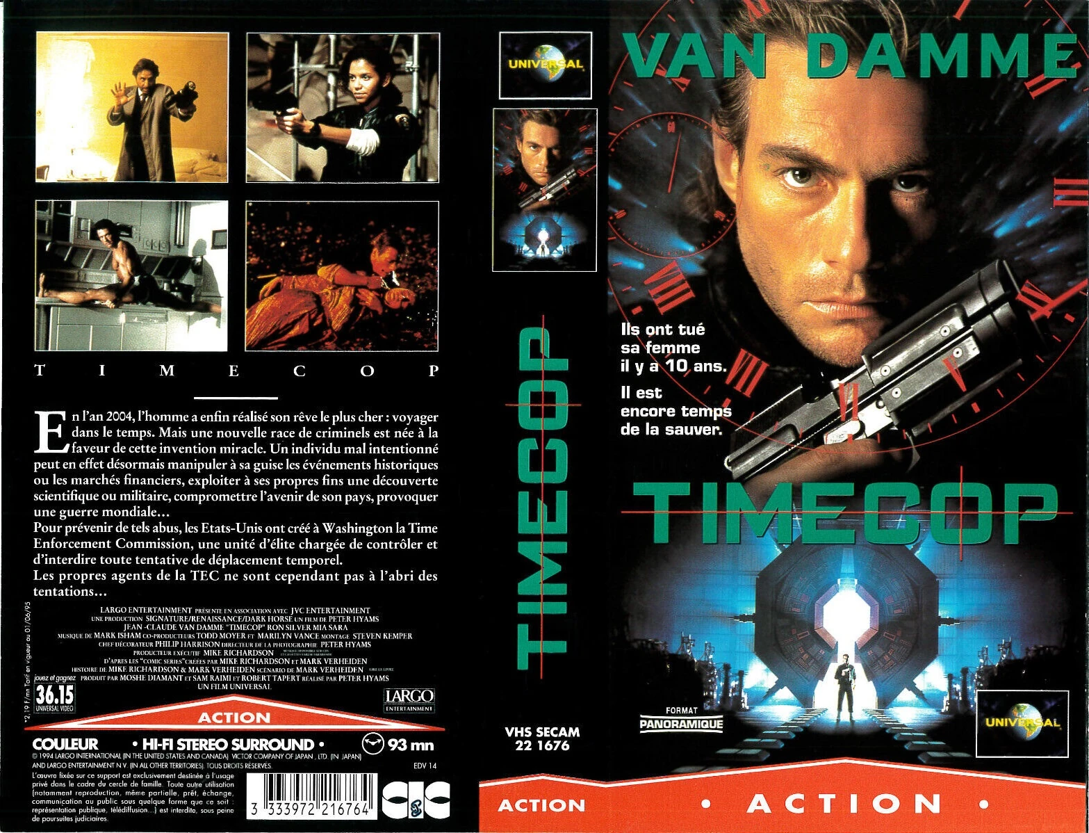 CIC/Universal (France) - Timecop (1995) (Vente) | Wiki VHS | Fandom