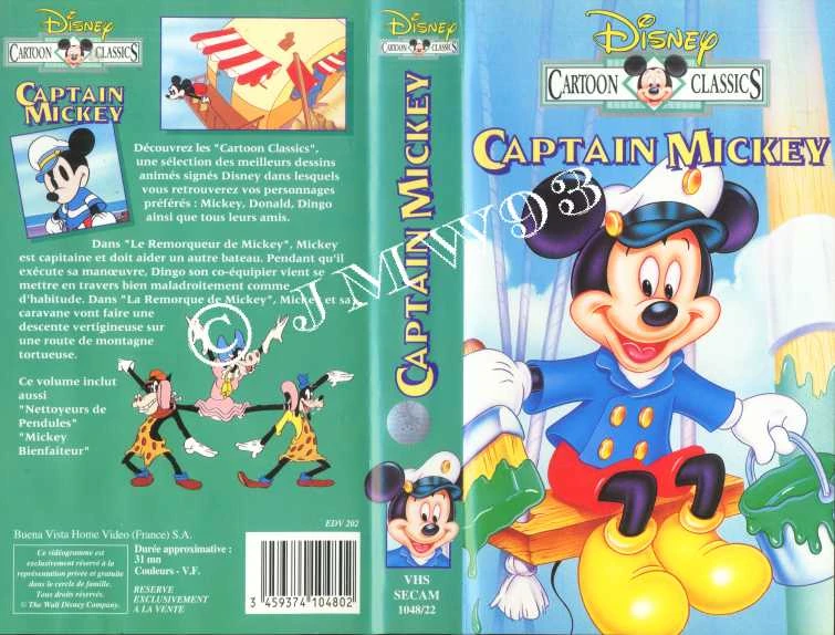WDHV (France) - Captain Mickey (1994) (Vente) | Wiki VHS | Fandom