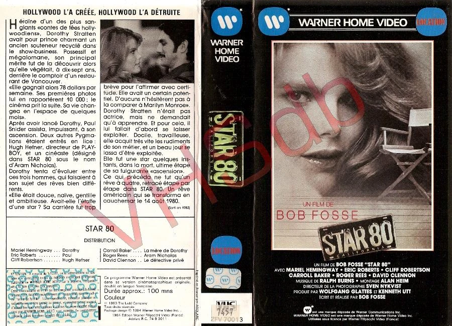 Warner Home Video (France) - Star 80 (1984) (Location) | Wiki VHS | Fandom