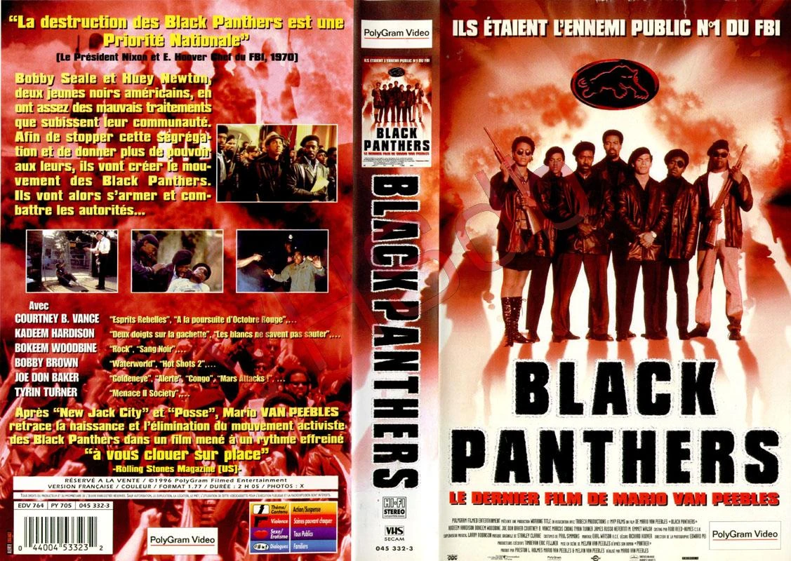 Polygram Video (France) - Black Panthers (1997) (Vente) | Wiki VHS | Fandom
