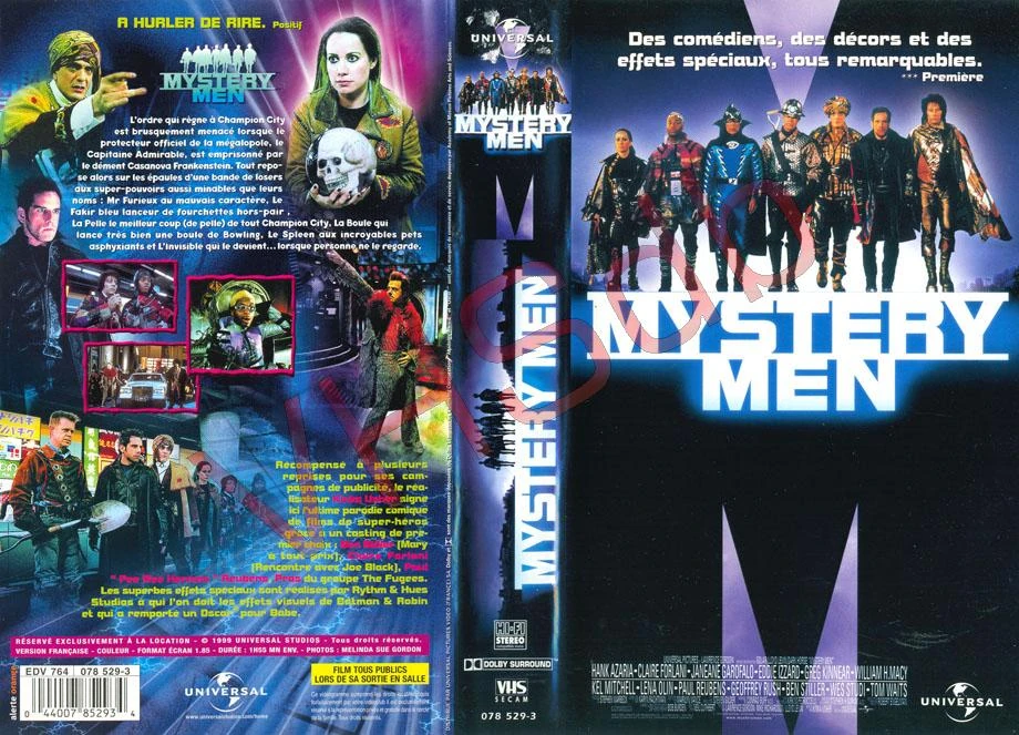 Universal (France) - Mystery Men (2000) (Location) | Wiki VHS | Fandom