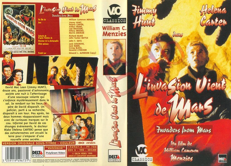 Delta Vidéo (France) - L'invasion vient de Mars (1995) (Vente) | Wiki VHS | Fandom