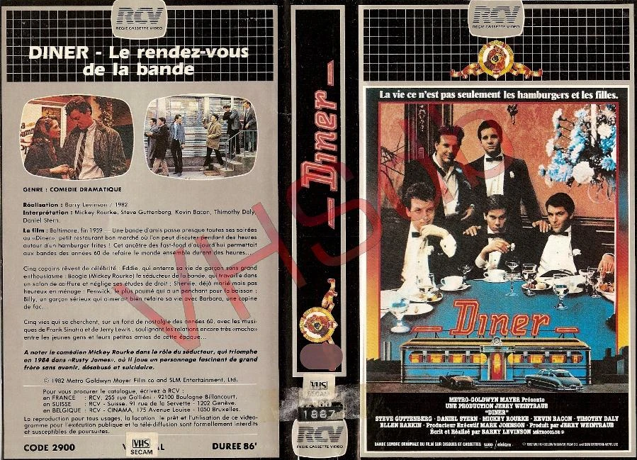 Régie Cassette Vidéo (France) - Diner - Le rendez-vous de la bande ...
