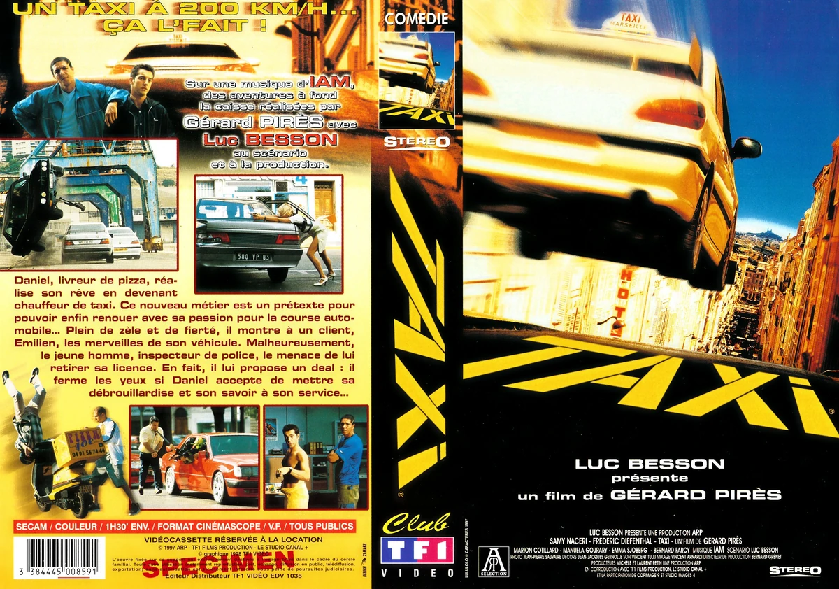 Club TF1 Vidéo (France) - Taxi (1998) (Location) | Wiki VHS | Fandom