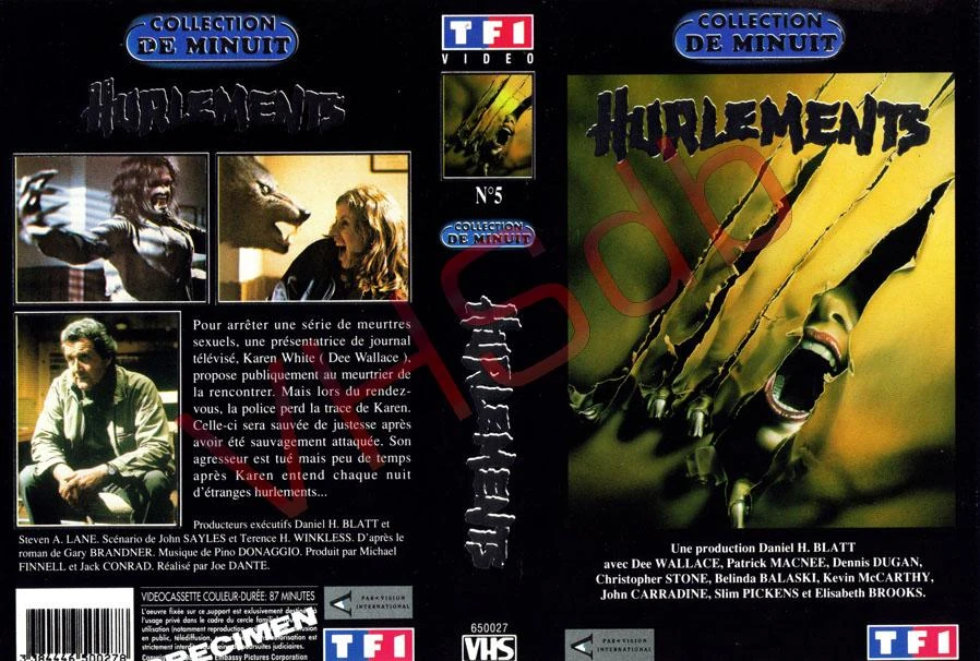 TF1 Vidéo (France) - Hurlements (1991) (Vente) | Wiki VHS | Fandom