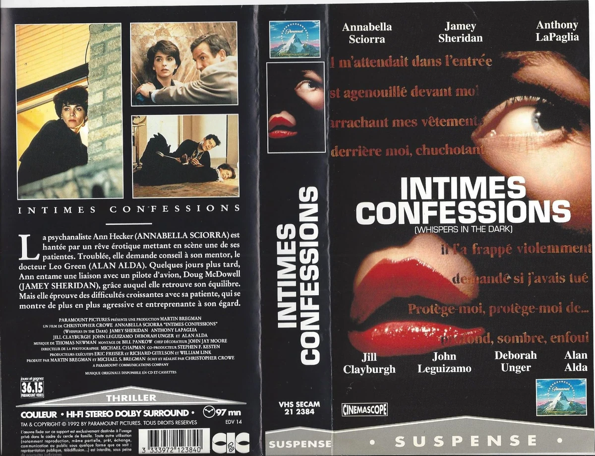 CIC/Paramount (France) - Intimes confessions (1993) (Location) | Wiki VHS | Fandom