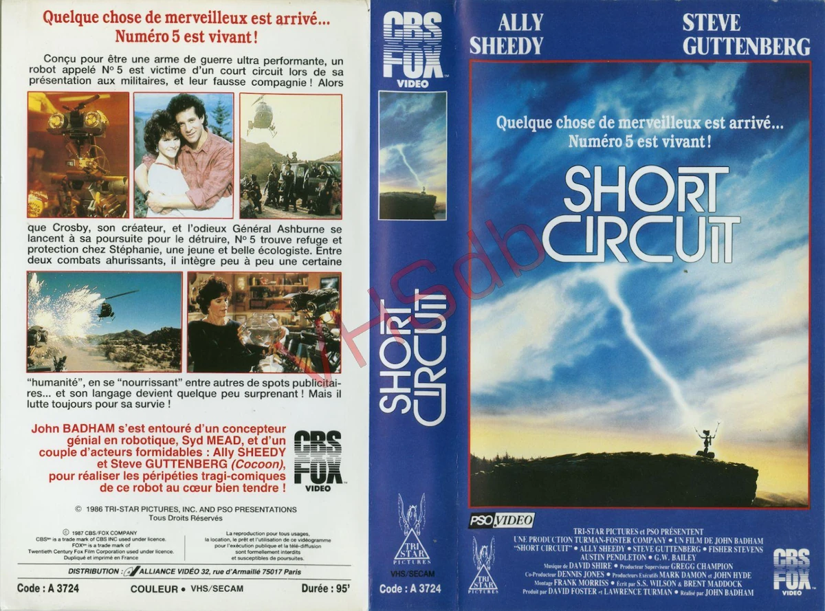 CBS/Fox Video (France) - Short Circuit (1987) (Location) | Wiki VHS ...