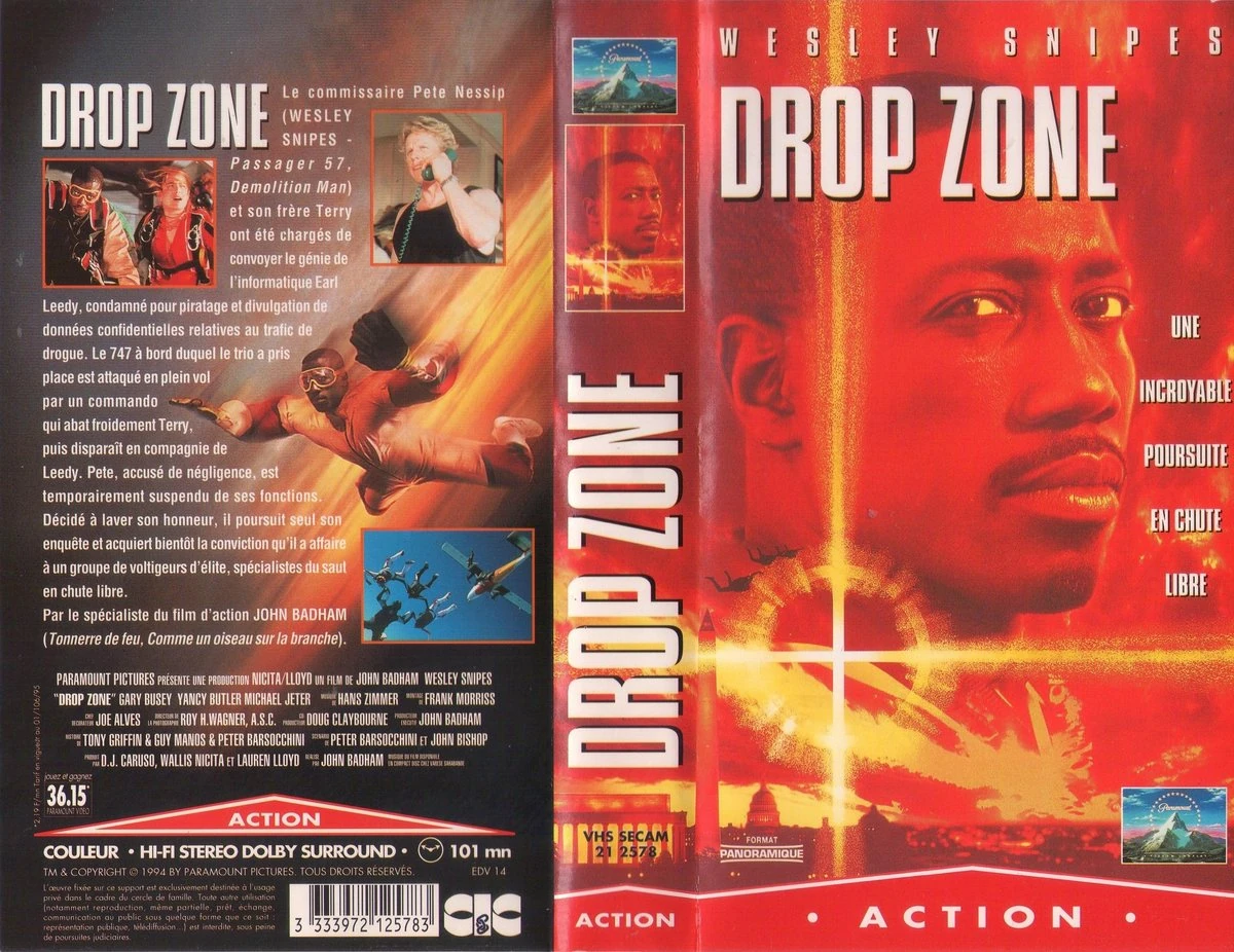 CIC/Paramount (France) - Drop Zone (1995) (Vente) | Wiki VHS | Fandom