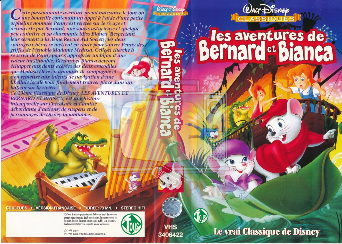 WDHV (Belgique) - Les Aventures de Bernard et Bianca (1997) (Vente ...
