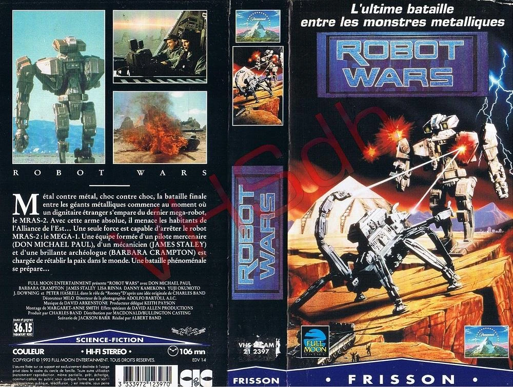 CIC/Paramount (France) - Robot Wars (1993) (Location) | Wiki VHS | Fandom