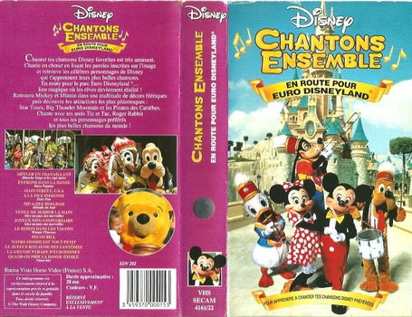 WDHV (France) - Chantons Ensemble - En route pour Euro Disneyland (1993) (Vente) | Wiki VHS | Fandom