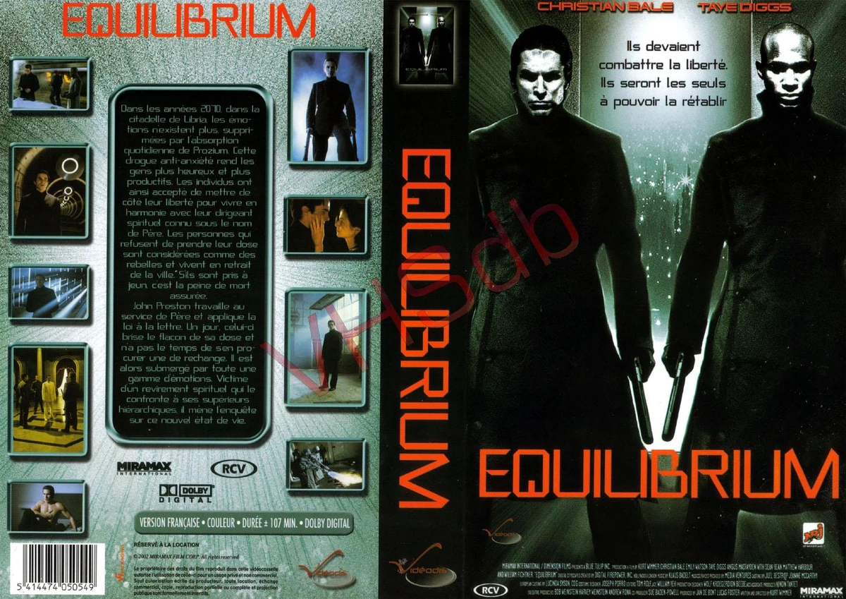 Videodis (Belgique) - Equilibrium (2003) (Location) | Wiki VHS | Fandom