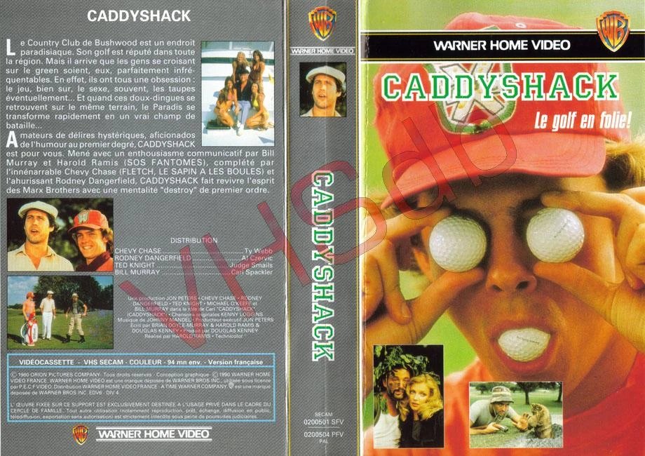 Warner Home Video (France) - Caddyshack : Le golf en folie (1990) (Location) | Wiki VHS | Fandom