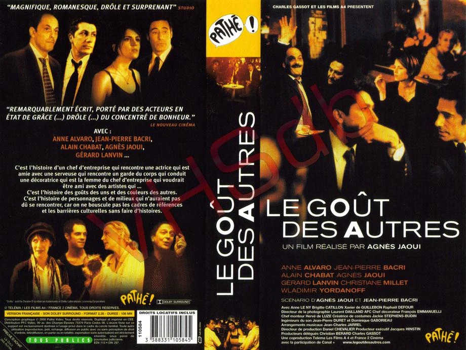 Pathé Vidéo (France) - Le goût des autres (2000) (Location) | Wiki VHS ...