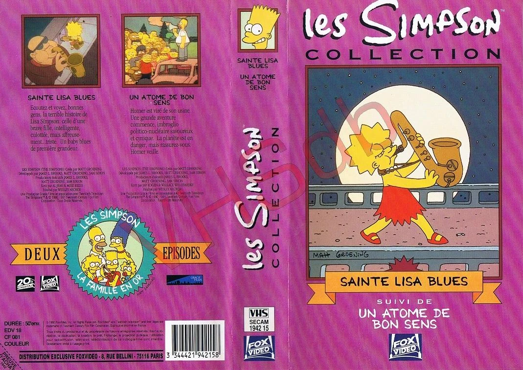 Fox Video (France) - Les Simpson : Sainte Lisa blues / Un atome de bon ...