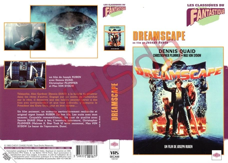 Lumière (France) - Dreamscape (1994) (Vente) | Wiki VHS | Fandom