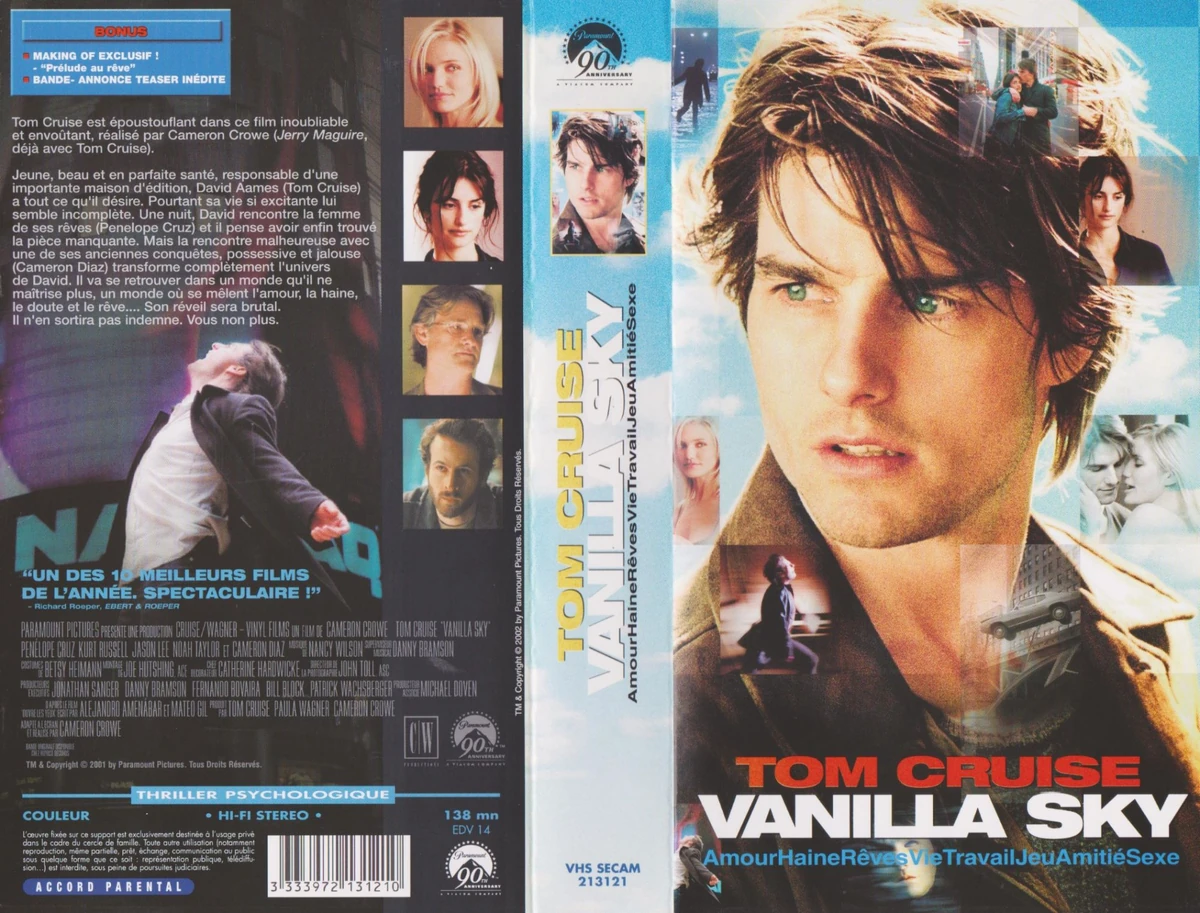 Paramount (France) - Vanilla Sky (2002) (Vente) | Wiki VHS | Fandom