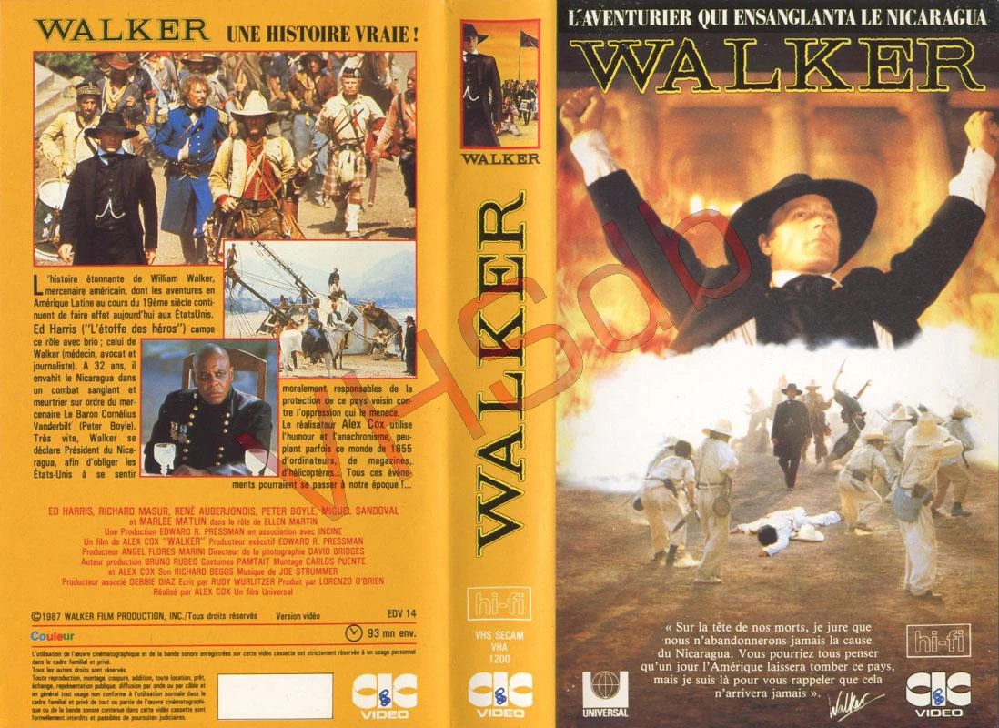 CIC Video (France) - Walker (1988) (Location) | Wiki VHS | Fandom