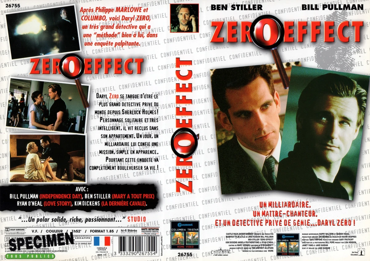 GCTHV (France) - Zero Effect (2000) (Location) | Wiki VHS | Fandom