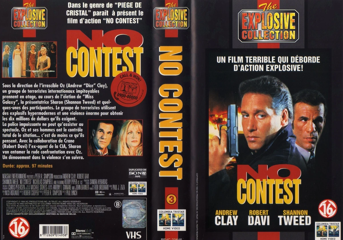 Columbia Tristar Home Video (Belgique) - No Contest (1997) (Vente ...