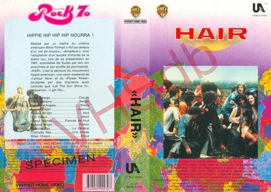 Warner Home Video (France) - Hair (1989) (Vente) | Wiki VHS | Fandom
