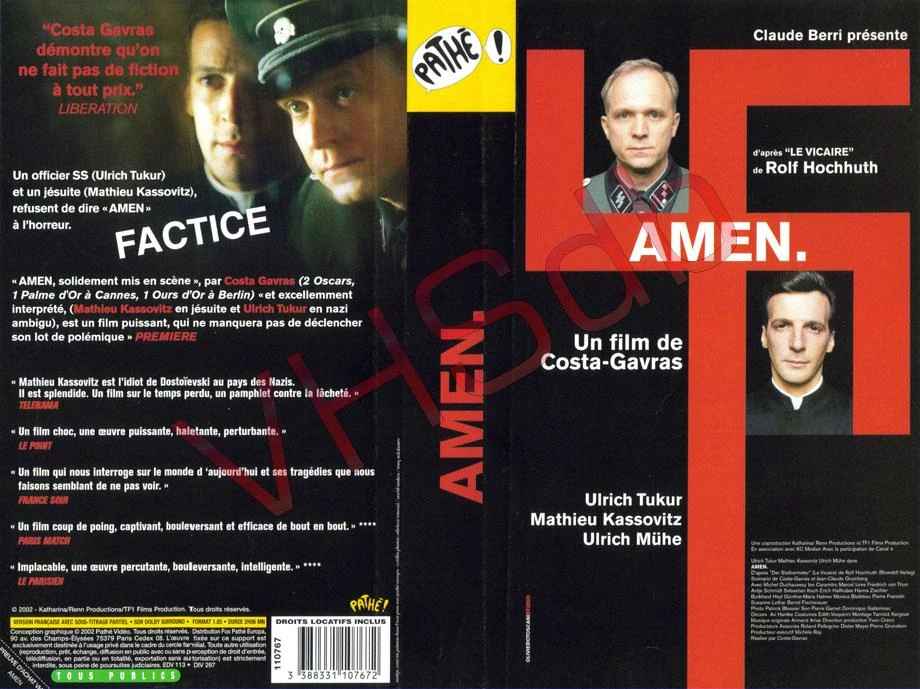 Pathé Vidéo (France) - Amen. (2002) (Location) | Wiki VHS | Fandom