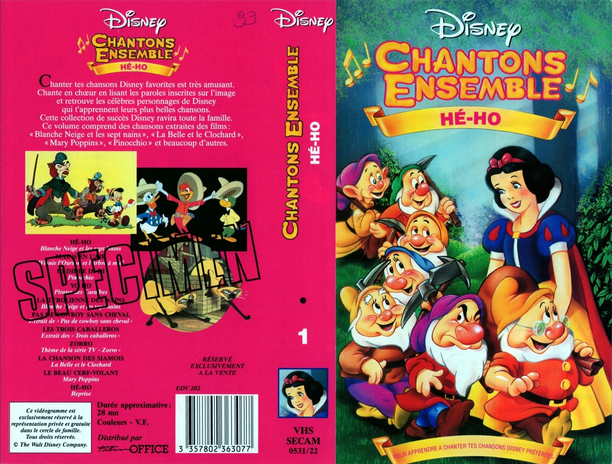 WDHV (France) - Chantons Ensemble - Hé-Ho (1993) (Vente) | Wiki VHS ...