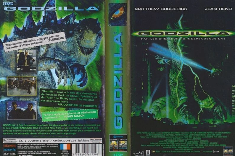 GCTHV (France) - Godzilla (1999) (Vente) | Wiki VHS | Fandom