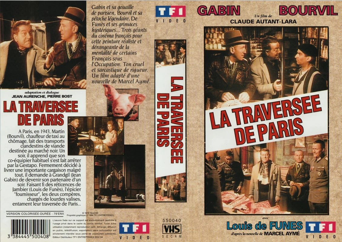 TF1 Vidéo (France) - La Traversée de Paris (1994) (Vente) | Wiki VHS ...