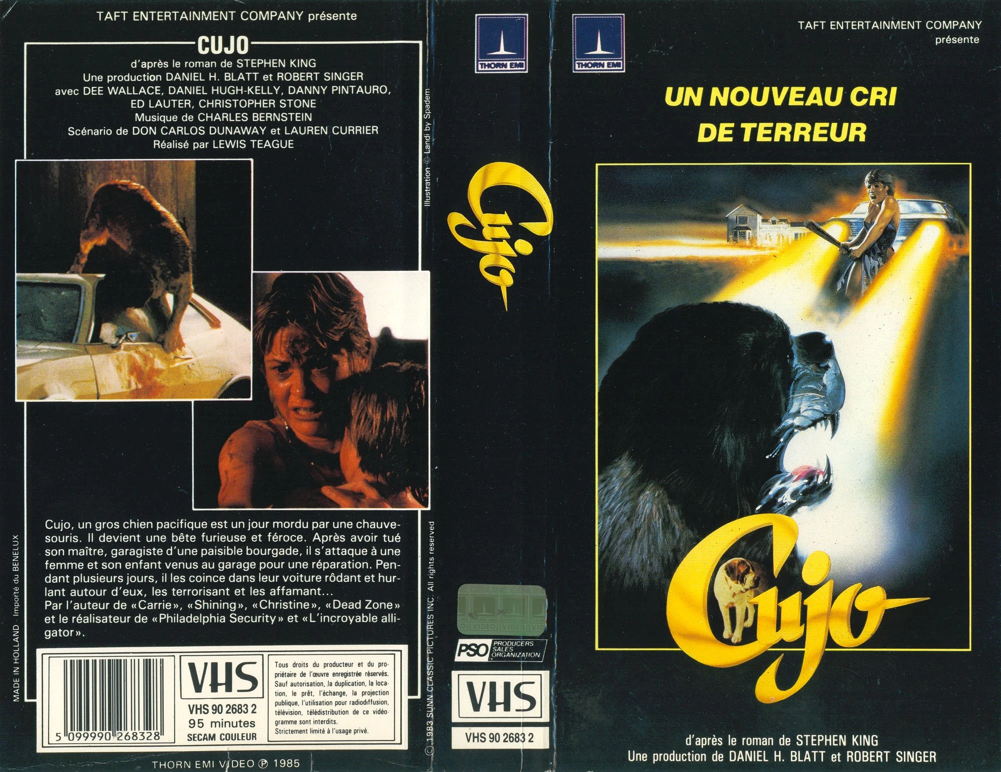 Thorn Emi Video (France) - Cujo (1985) (Location) | Wiki VHS | Fandom