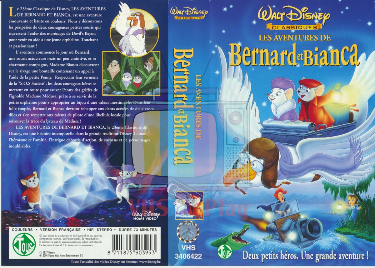 WDHE (Belgique) - Les aventures de Bernard et Bianca (2001) (Vente ...