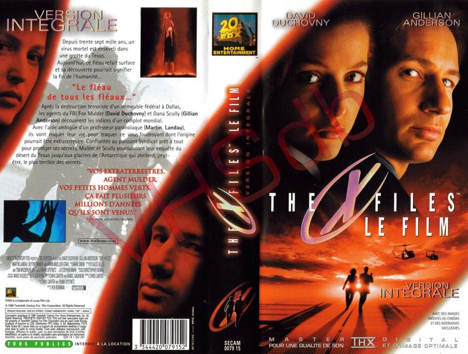 20th Century Fox (France) - The X-Files, le Film (1999) (Vente) | Wiki ...