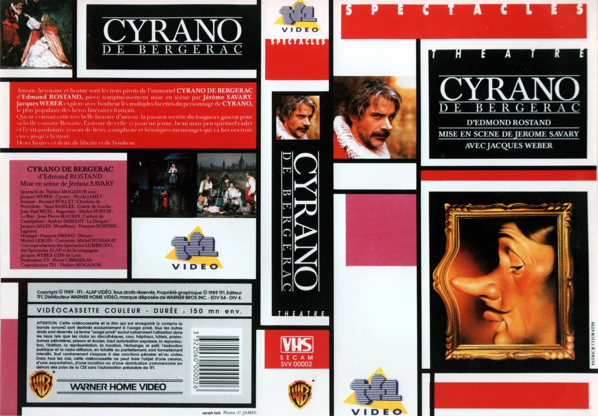 TF1 Vidéo (France) - Cyrano de Bergerac (1989) (Vente) | Wiki VHS | Fandom