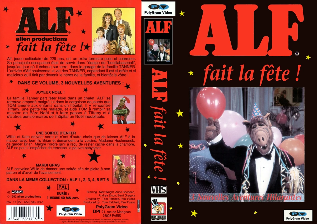 Polygram Video (France) - Alf fait la fête ! (1992) (Vente) | Wiki VHS ...