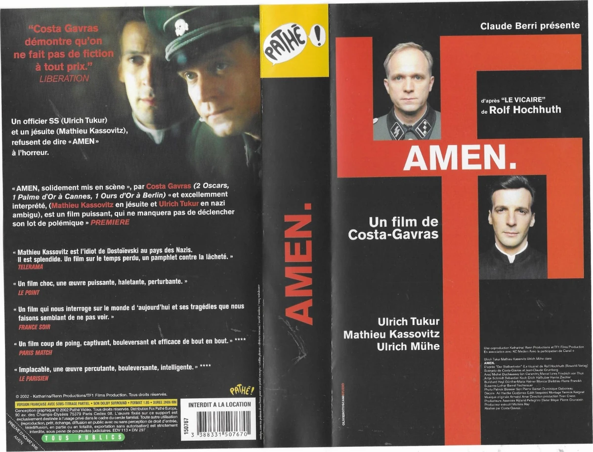 Pathé Vidéo (France) - Amen. (2002) (Vente) | Wiki VHS | Fandom