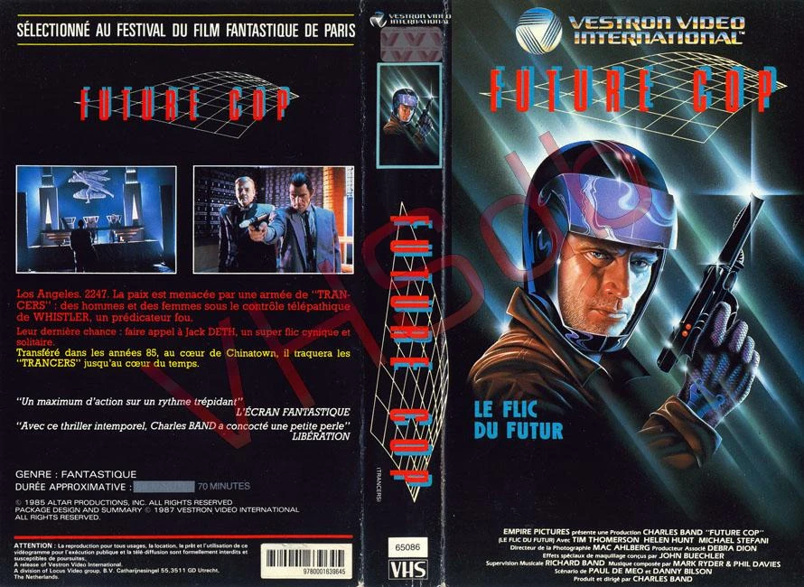 Vestron Video International (France) - Future Cop (1987) (Location ...