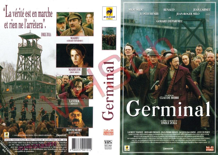Pathé Vidéo (France) - Germinal (1994) (Location) | Wiki VHS | Fandom