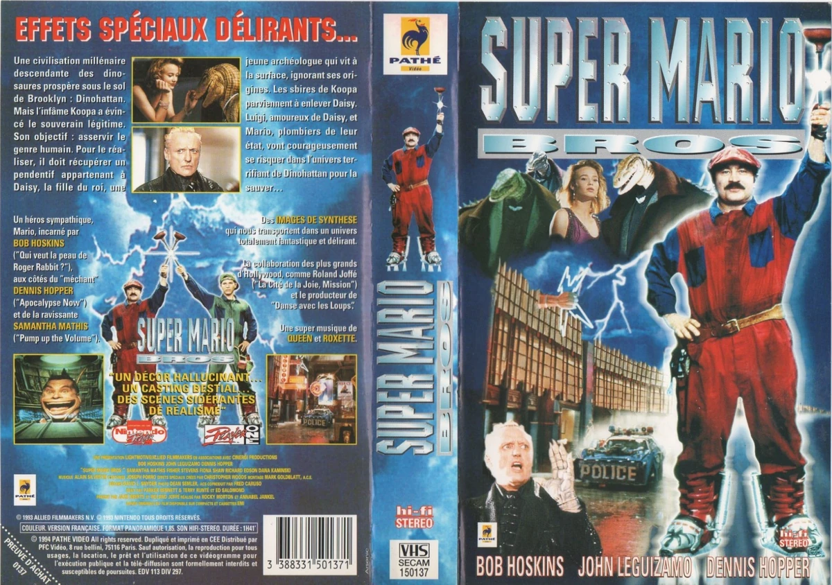 Pathé Vidéo (France) - Super Mario Bros. (1994) (Vente) | Wiki VHS | Fandom