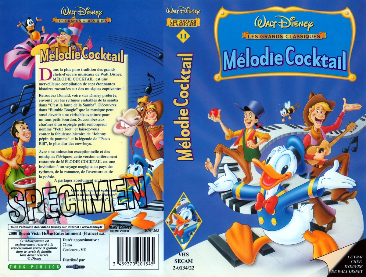 WDHV (France) - Mélodie Cocktail (2000) (Location) | Wiki VHS | Fandom