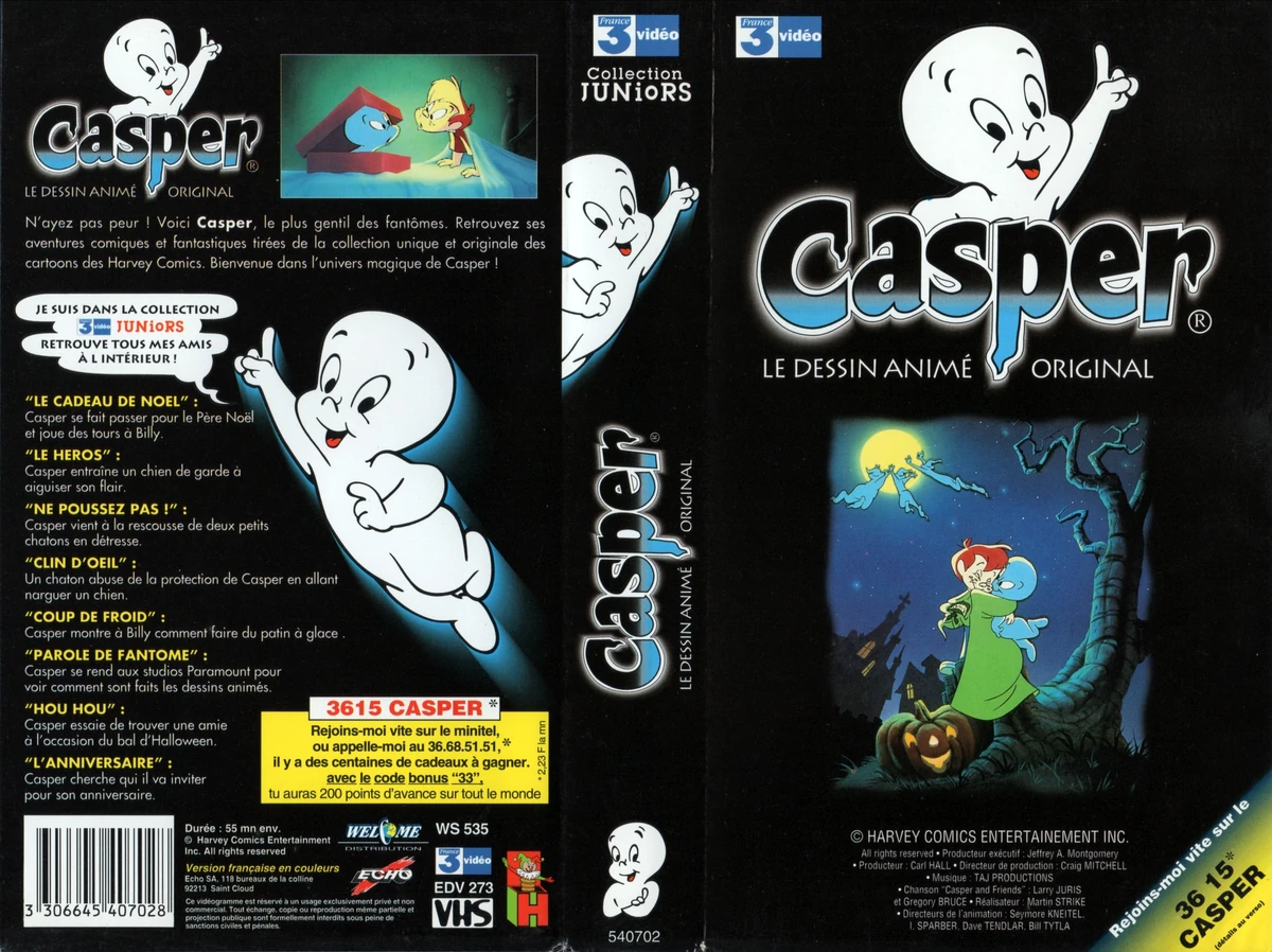 France 3 Vidéo (France) - Casper, le dessin animé original (1993 ...